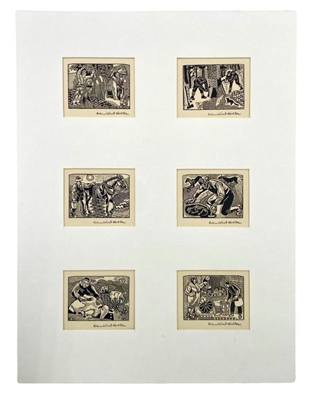 Helen West Heller | 6pc Small Signed Helen West Heller Etchings | MutualArt