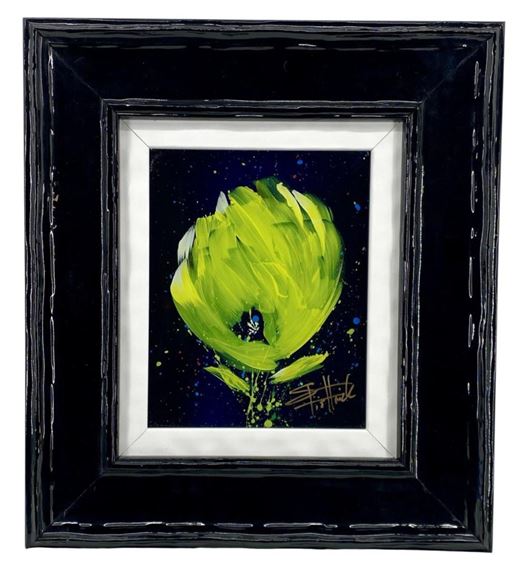 Stephen Fishwick | Stephen Fishwick Flower Painting on Plexiglass ...