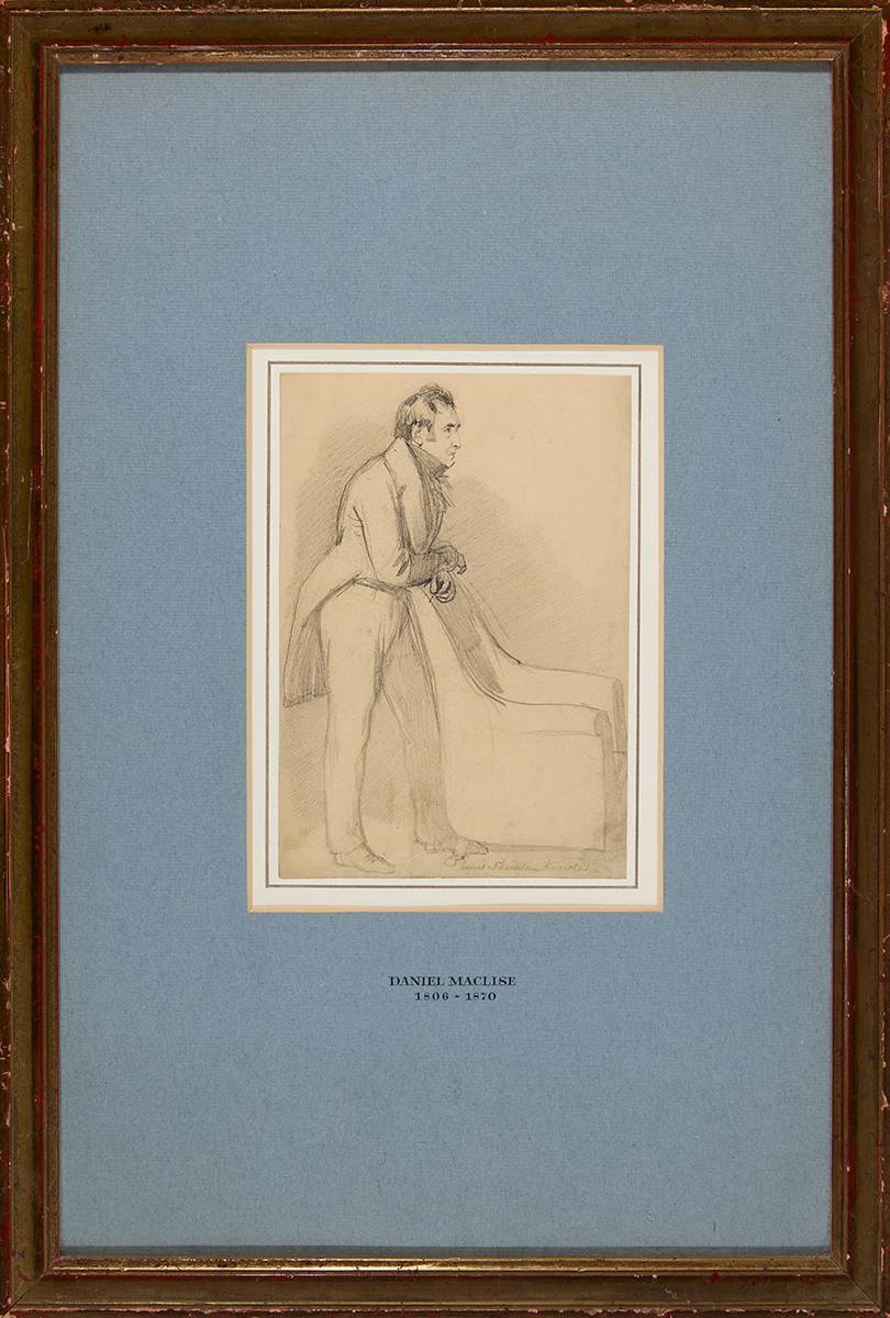 Daniel Maclise | PORTRAIT SKETCH OF JAMES SHERIDAN KNOWLES | MutualArt