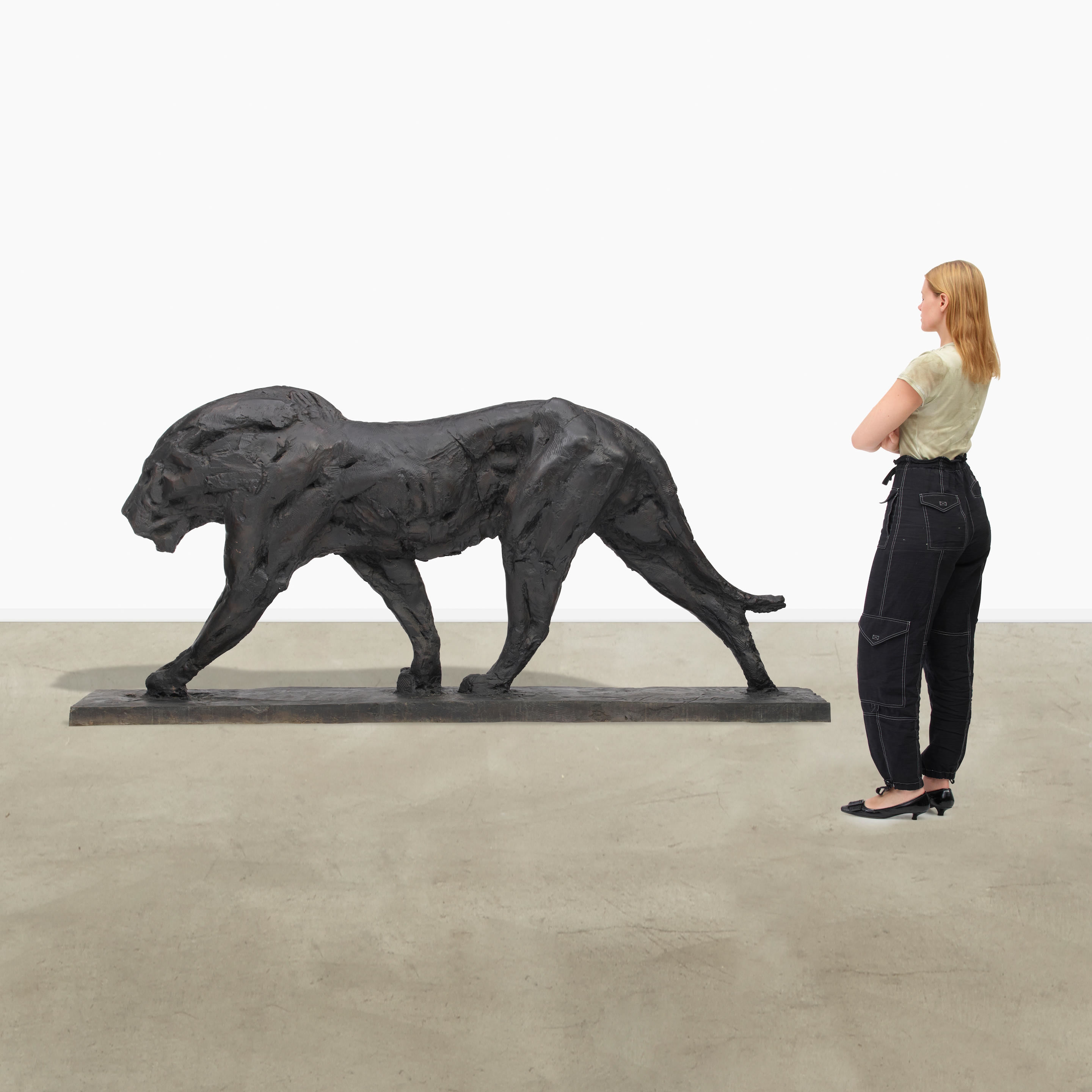 Dylan Lewis | S178 Walking Lion (life-size) | MutualArt
