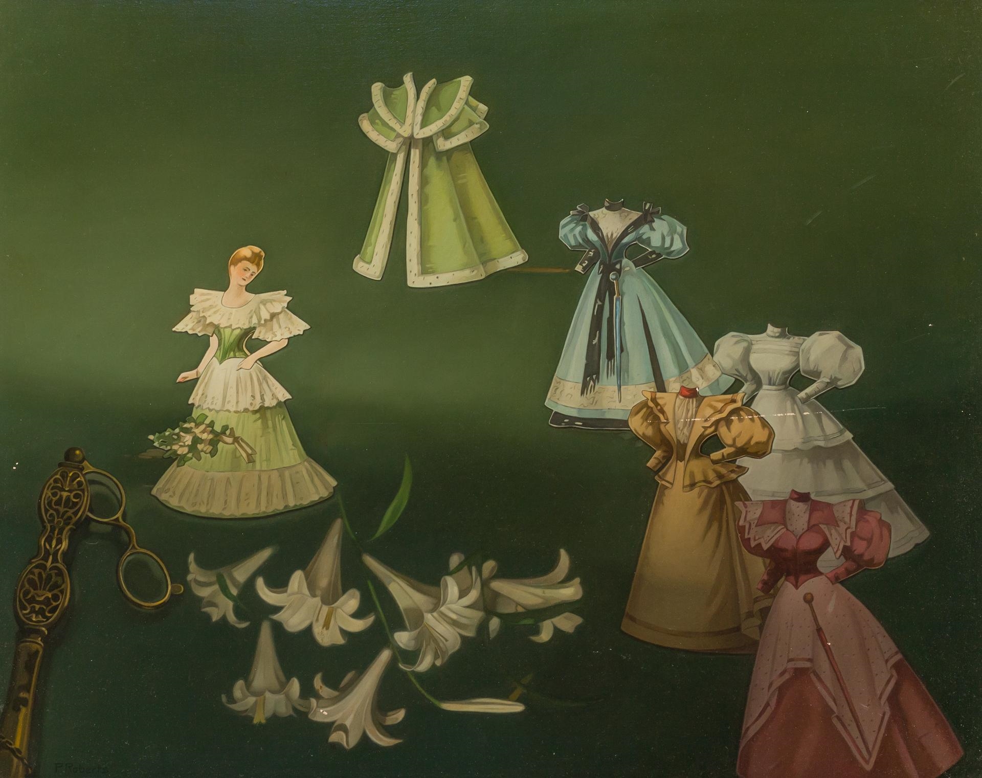 Priscilla Roberts | Girl with Dresses | MutualArt