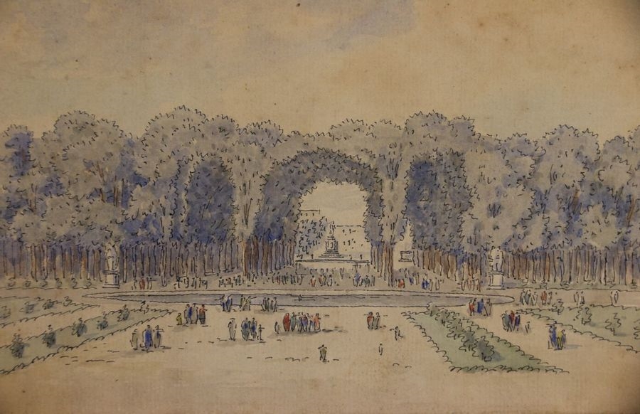 Louis Gabriel Moreau | Paris, Le Parc Monceau; and Le Cours La Reine ...