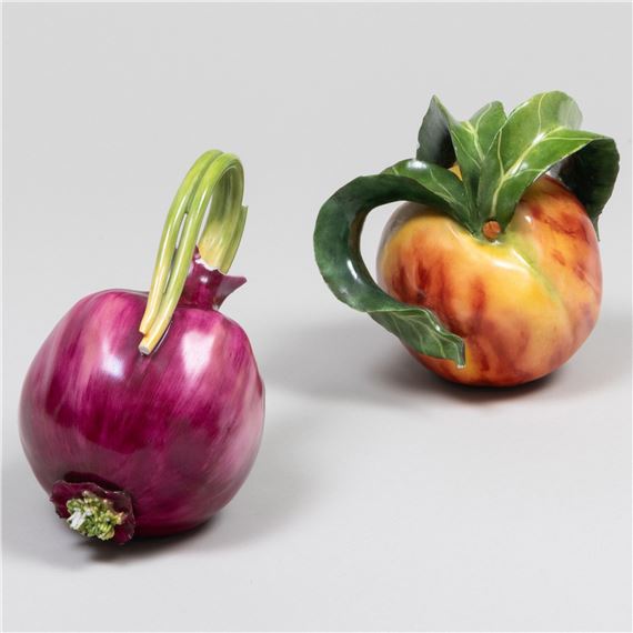 Katherine Houston | Katherine Houston Porcelain Model of a Peach and an ...