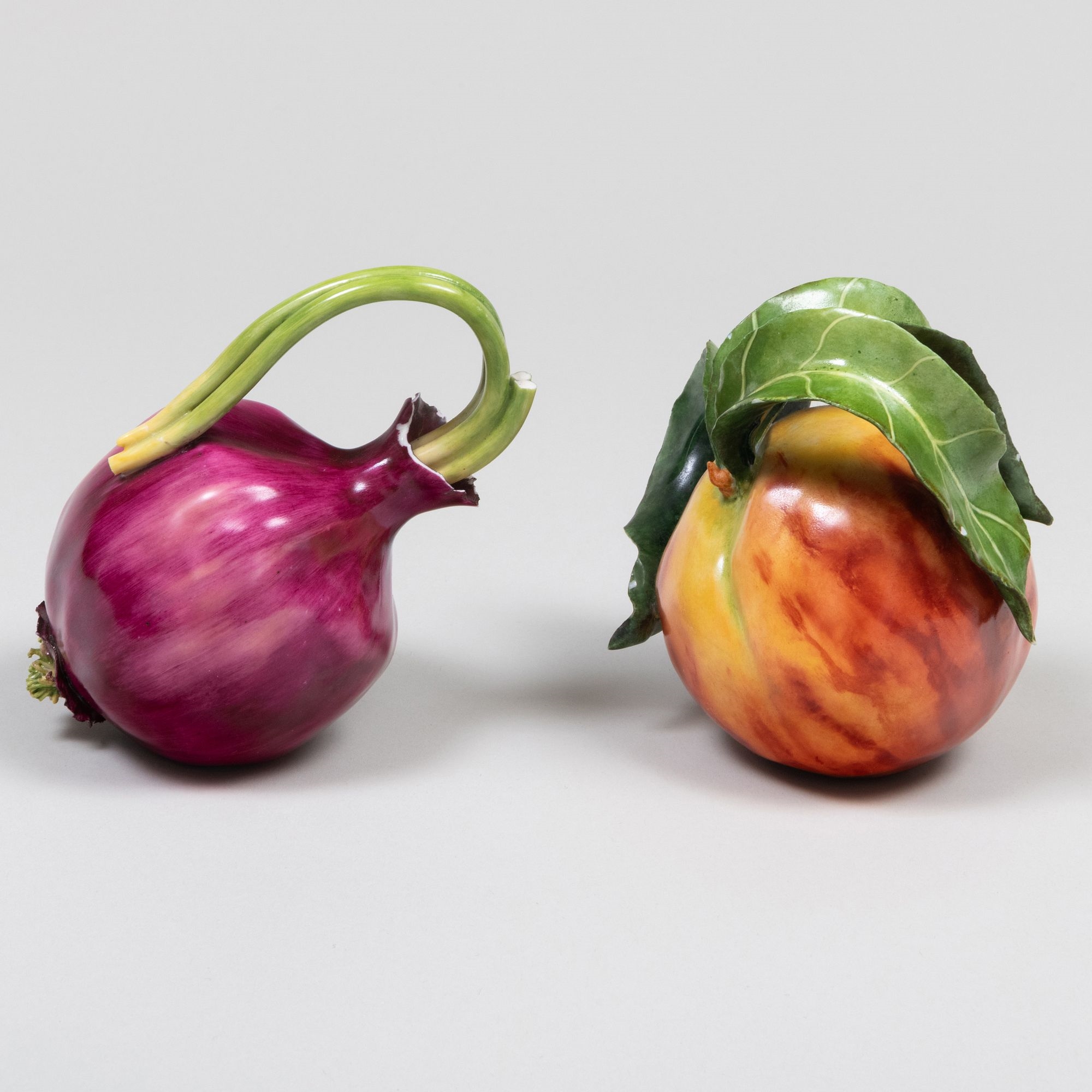 Katherine Houston | Katherine Houston Porcelain Model of a Peach and an ...