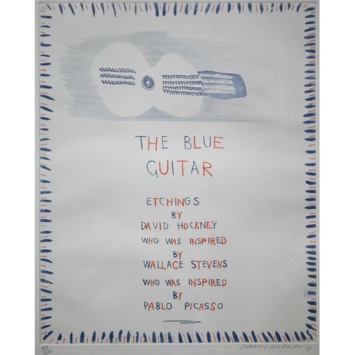 David Hockney | The Blue Guitar - Etchings by David Hockney who was ...