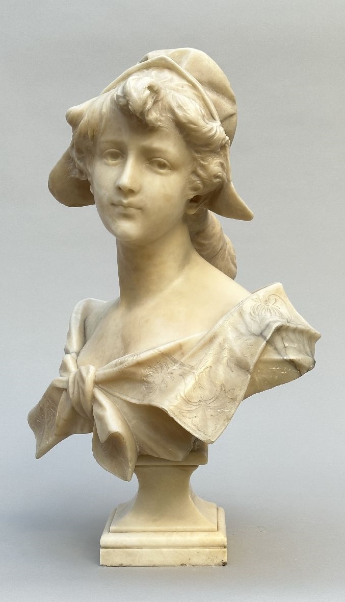 Galileo Pochini | bust of a young girl | MutualArt