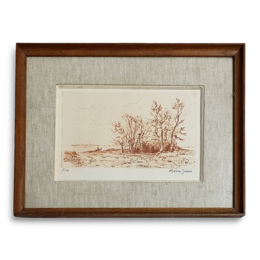 Jean Alexis Joseph Morin | Paysage Estampe signée et justifiée 7/14 en ...