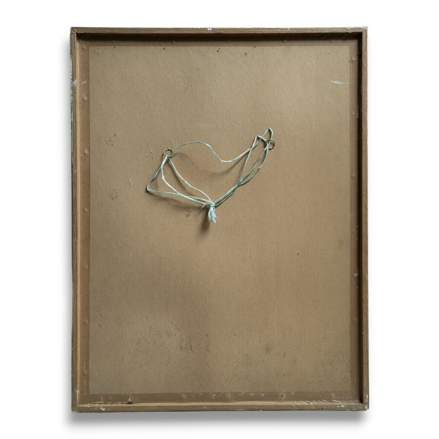 Henri Simon | La fileuse Huile sur panneau signée en bas à droite 64 x ...