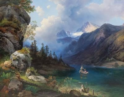 Josef Holzer | VIEW OF KÖNIGSSEE WITH THE WATZMANN | MutualArt