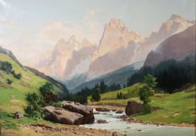 Toni Haller | Im Kaistertal mit Wilder Kaiser (1200) | MutualArt