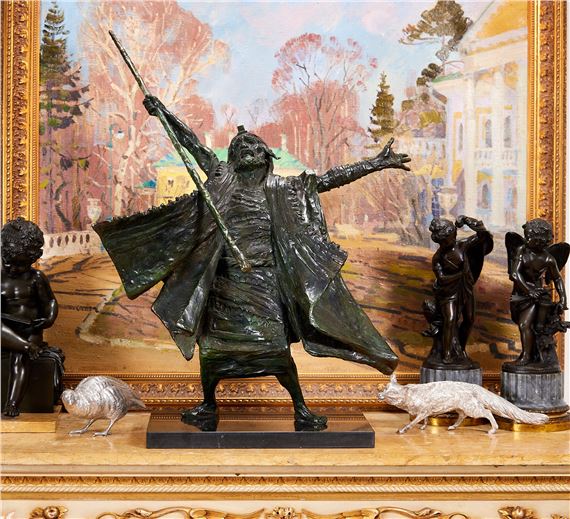 Georges Weil | A BRONZE FIGURE OF MOSES PARTING THE WAVES | MutualArt