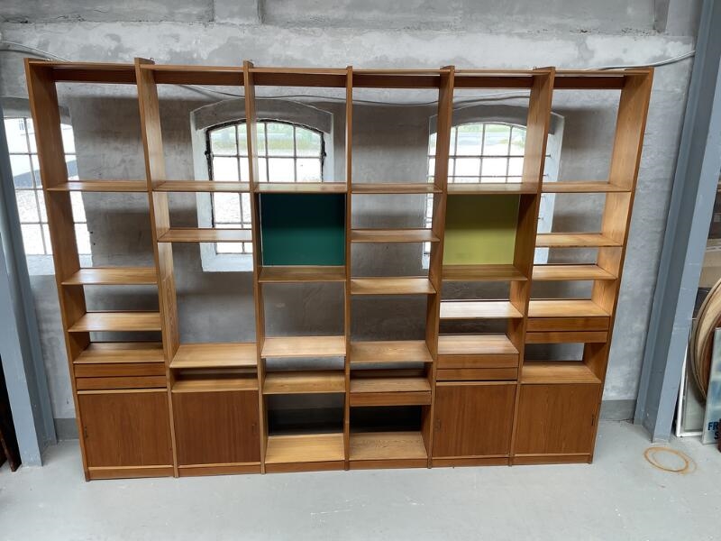 Harbo Sølvsten | Large pine wall unit consisting of seven rails and 20 ...