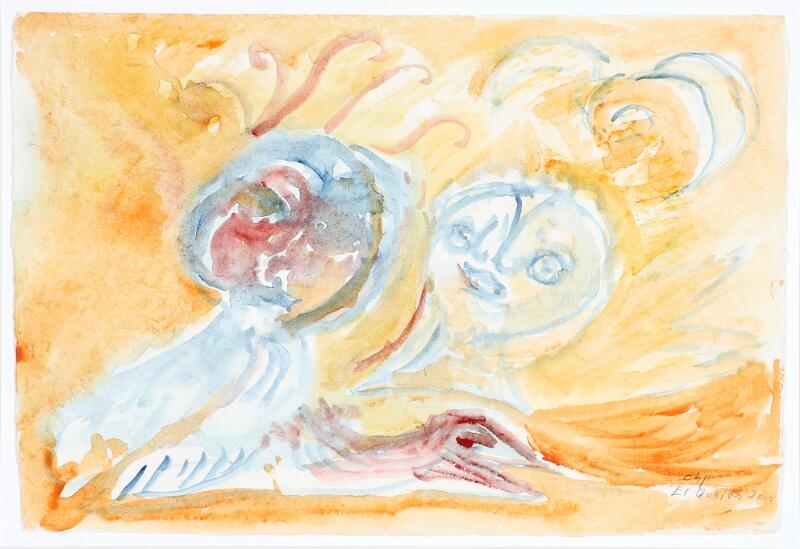 Carl-Henning Pedersen | Composition with figures (2004) | MutualArt