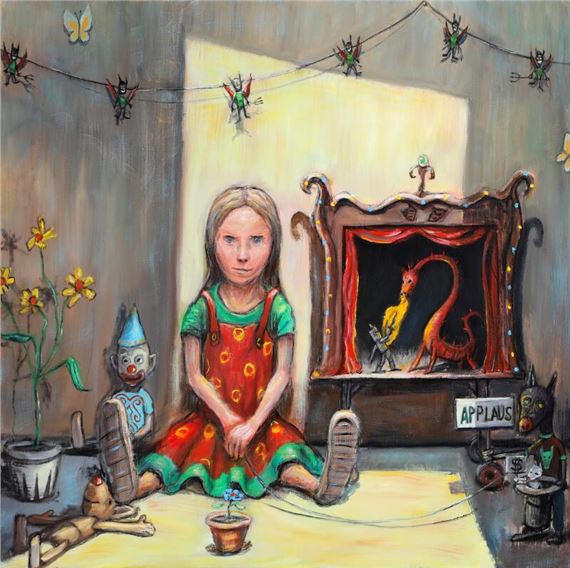 Lars Bang | Girl with actors (2013) | MutualArt