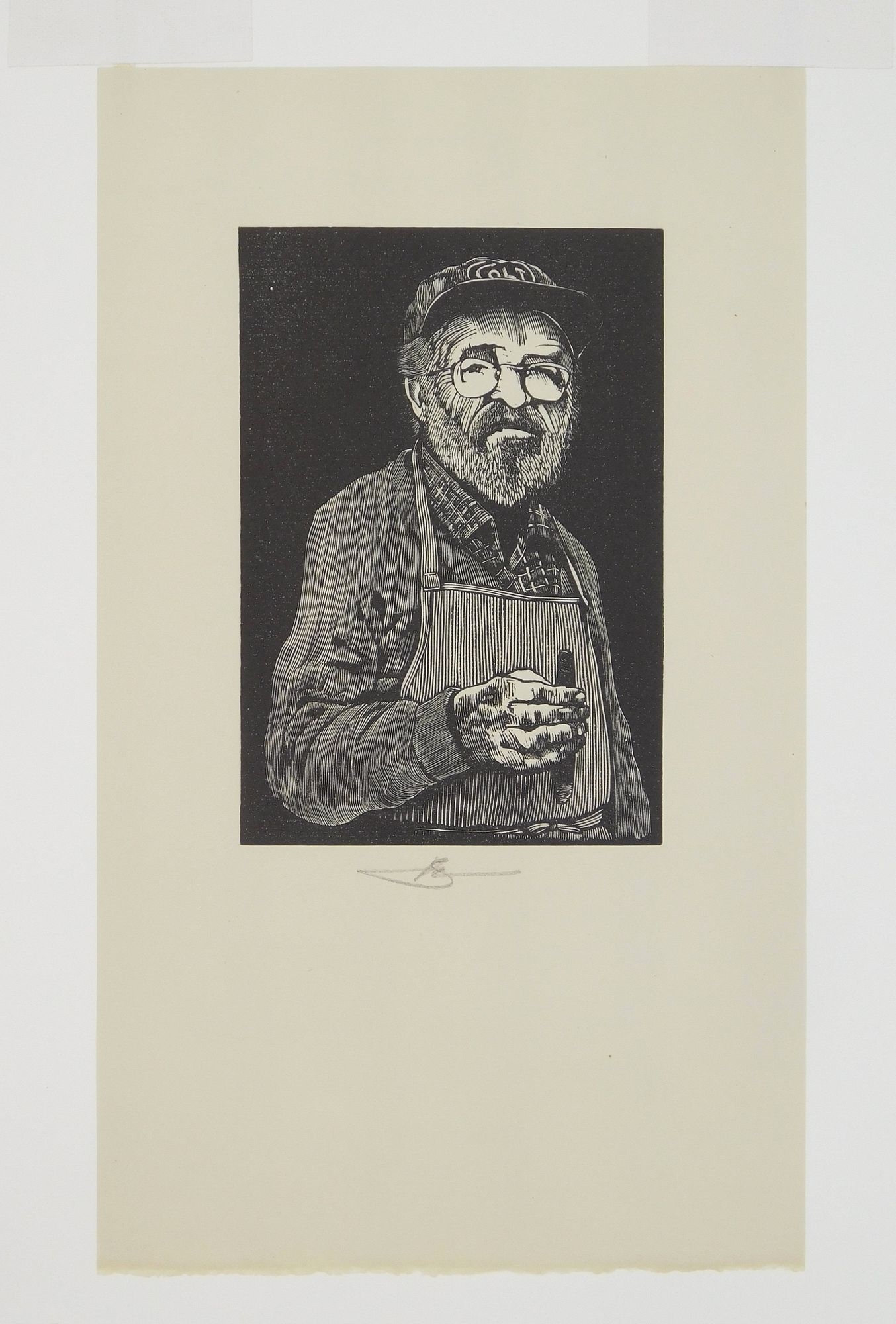 Barry Moser | Portrait of Arno Werner, Printer (1979) | MutualArt