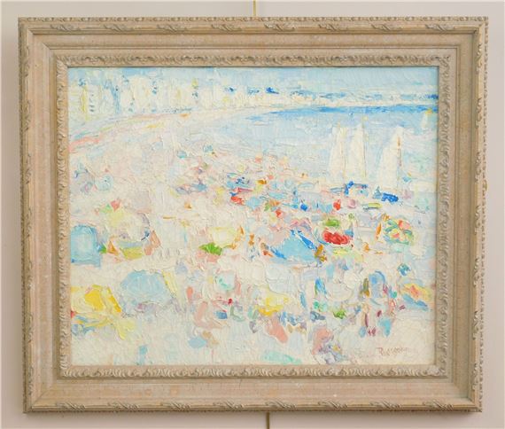 Alain Rousseau | Coastal Beach Scene | MutualArt