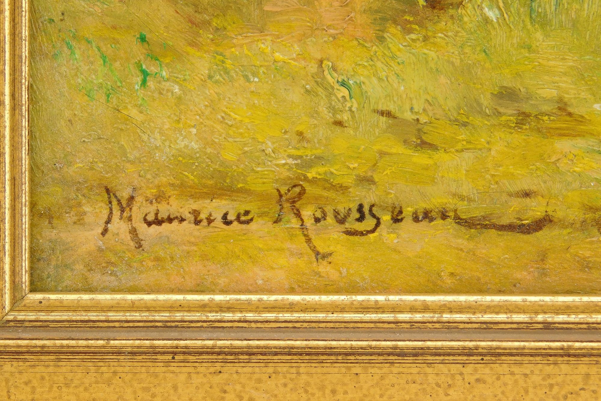 Maurice Brenier Rousseau | Sheep in Landscape | MutualArt