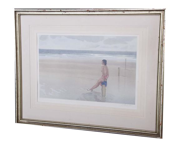 William Russell Flint | William Russell Flint on beach | MutualArt