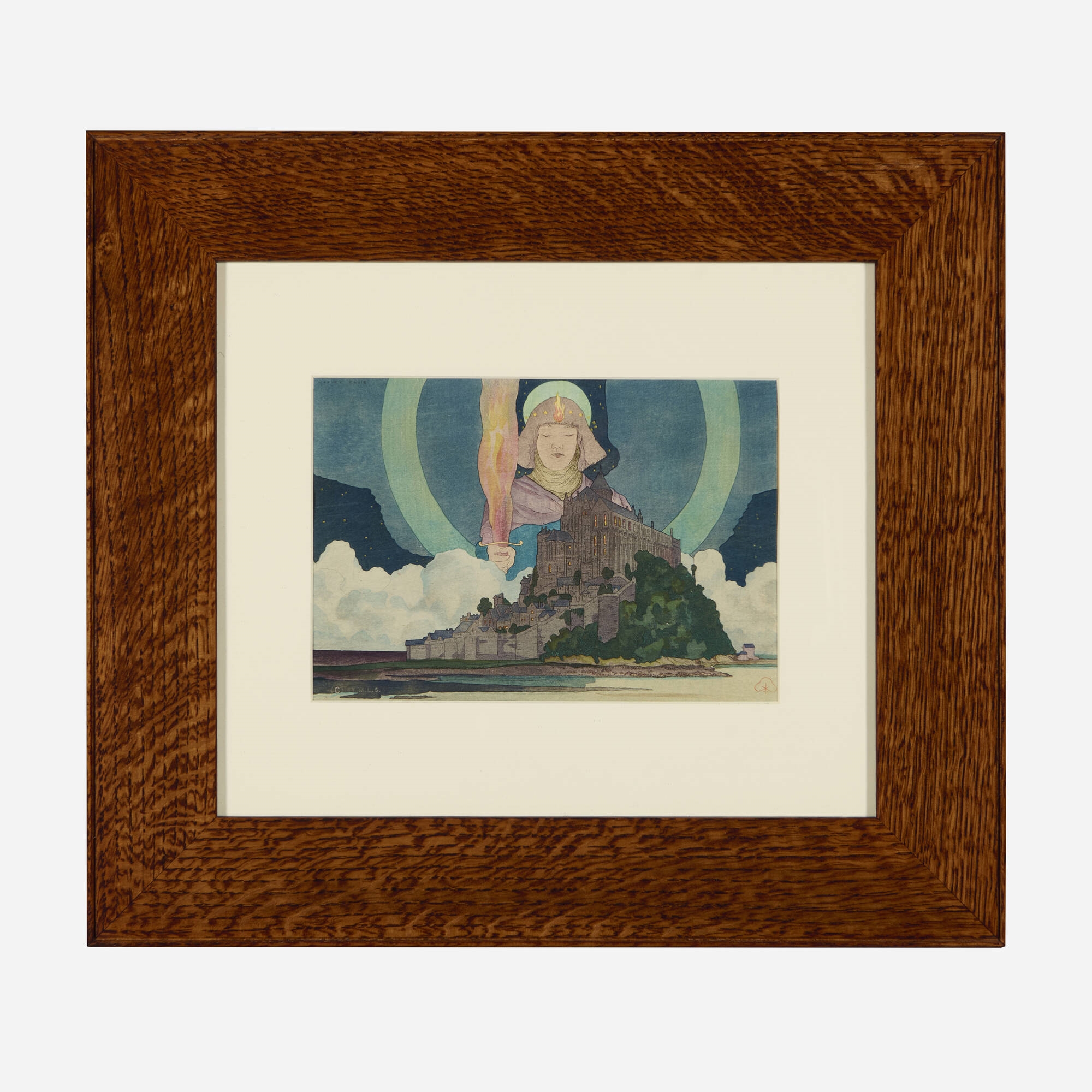M. Louise Stowell | St. Michael over Mont Saint Michel (after Harvey ...
