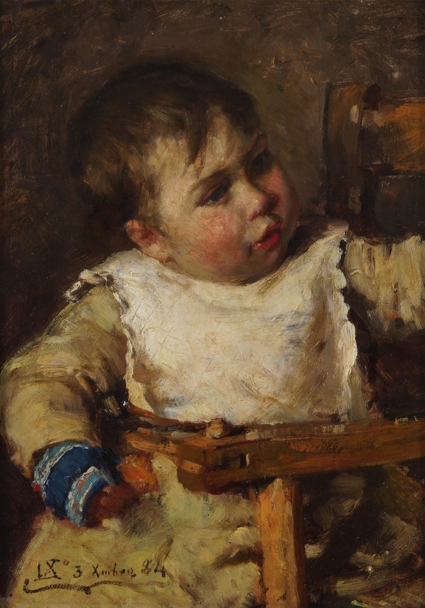 Luigi Nono | Norina sul seggiolone, 1884 (1884) | MutualArt