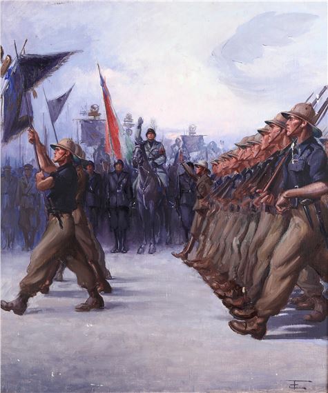 Clemente Tafuri | Mussolini a cavallo | MutualArt