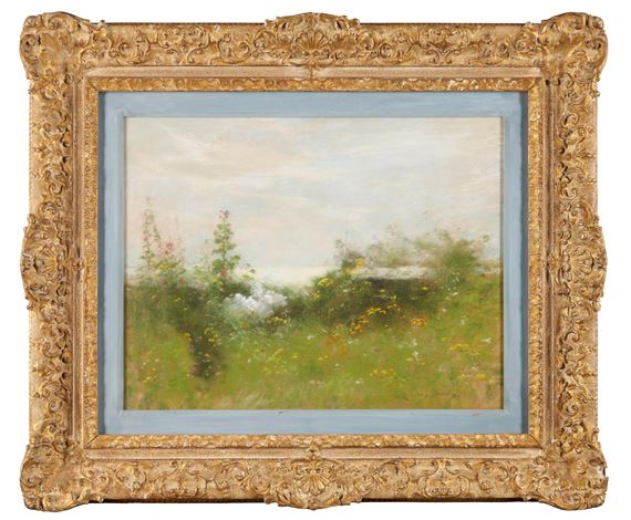 John Appleton Brown | A FIELD OF WILDFLOWERS BY THE COAST | MutualArt