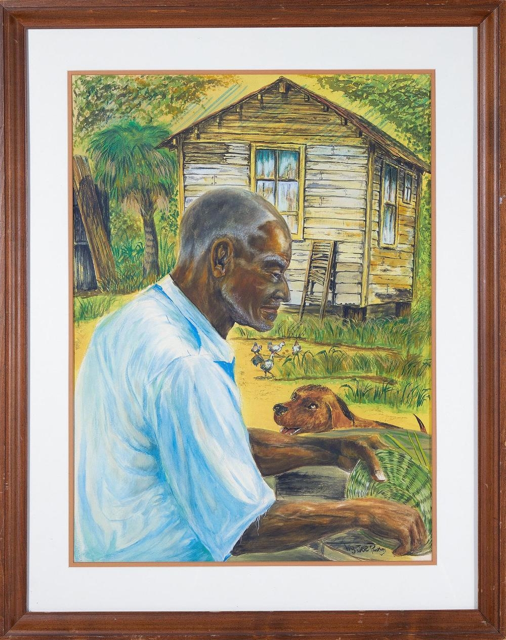 Joe Pinckney | GULLAH COTTAGE SCENE | MutualArt