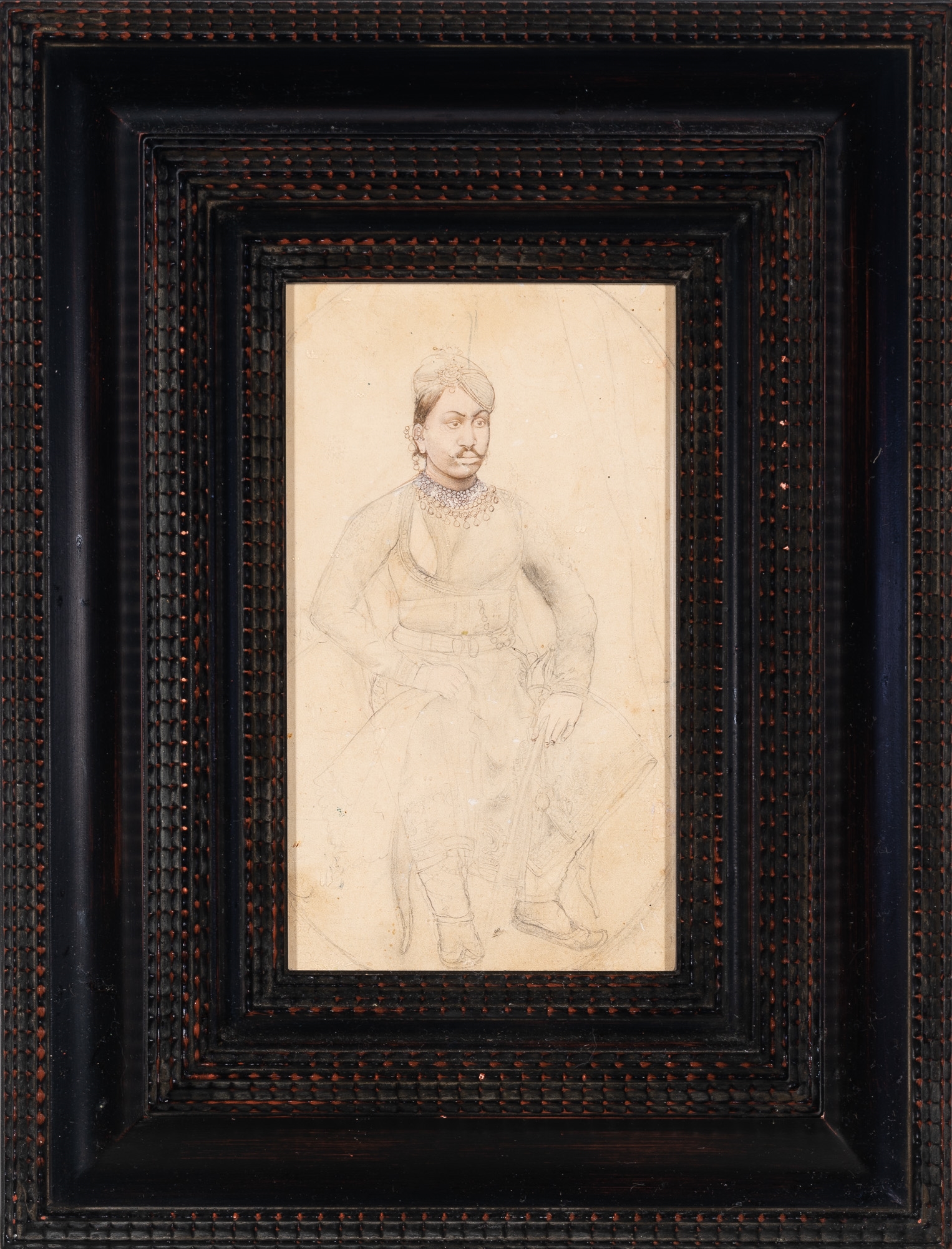 Indian School, 18th Century | An Indian School Drawing of a Prince 18th ...