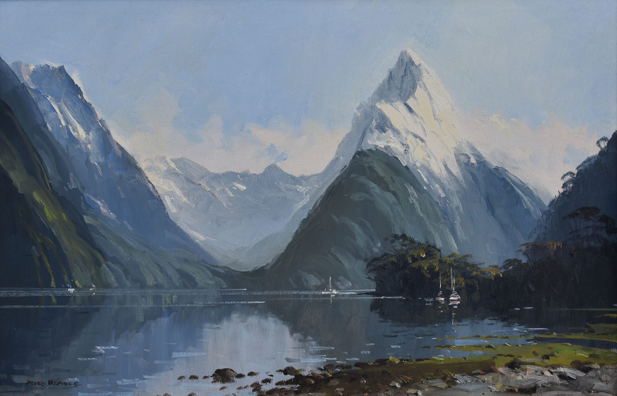 Peter Beadle | Mitre Peak and Sinbad Gully (1988) | MutualArt