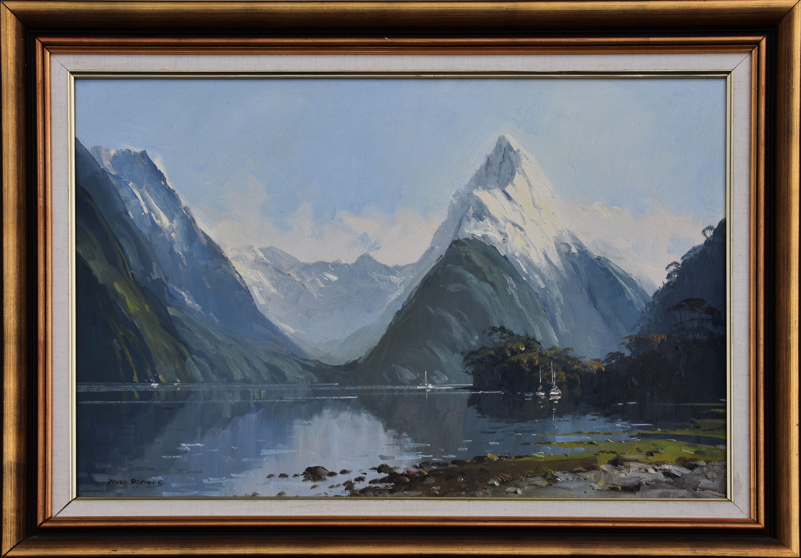 Peter Beadle | Mitre Peak and Sinbad Gully (1988) | MutualArt