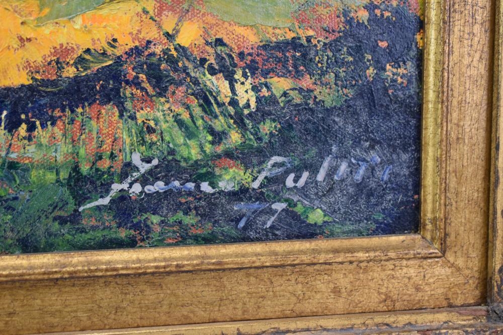 Franco Puliti | Vintage Oil on Canvas of Italian Village | MutualArt