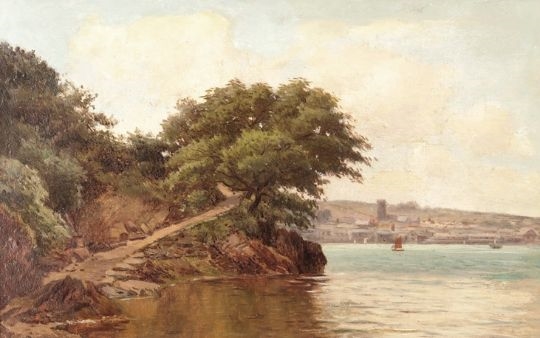 Albert Goodwin | The rain from heaven, All Souls, Oxford (1922) | MutualArt