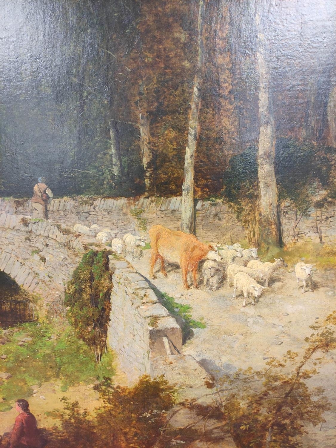 William James Blacklock | Double arch river bridge in an upland ...
