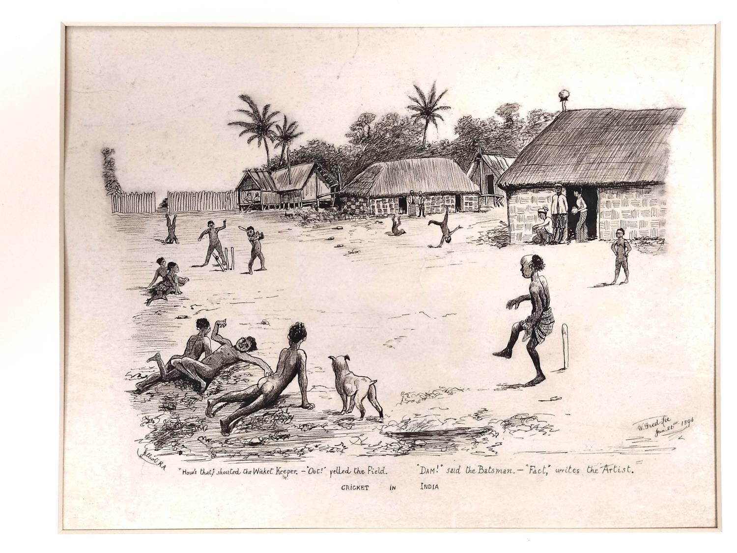 J. Elliot | Cricket in India (1896) | MutualArt