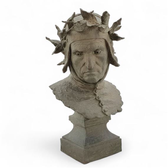 Charles Auguste Lebourg | Portrait de Dante (1890) | MutualArt
