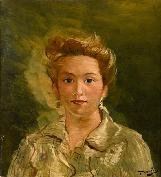 André Derain | Portrait de Geneviève, au foulard, nièce de l’artiste ...