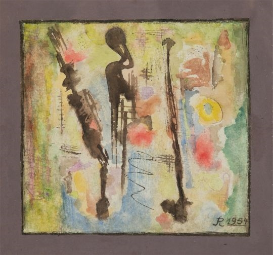 Hans Reichel | Kubistisch-Rotglubende (1954) | MutualArt