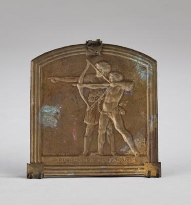 Henri Dropsy | Henry Dropsy, a brass plaque: Education D'Hercule ...