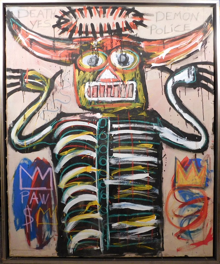 Jean-Michel Basquiat | Untitled (Demon Police) | MutualArt