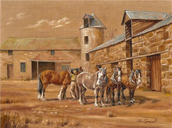 John Cornwell | Ted with the Team | MutualArt