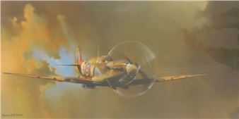 Barrie A.F. Clark | After Barry AF Clarke. Spitfire print | MutualArt