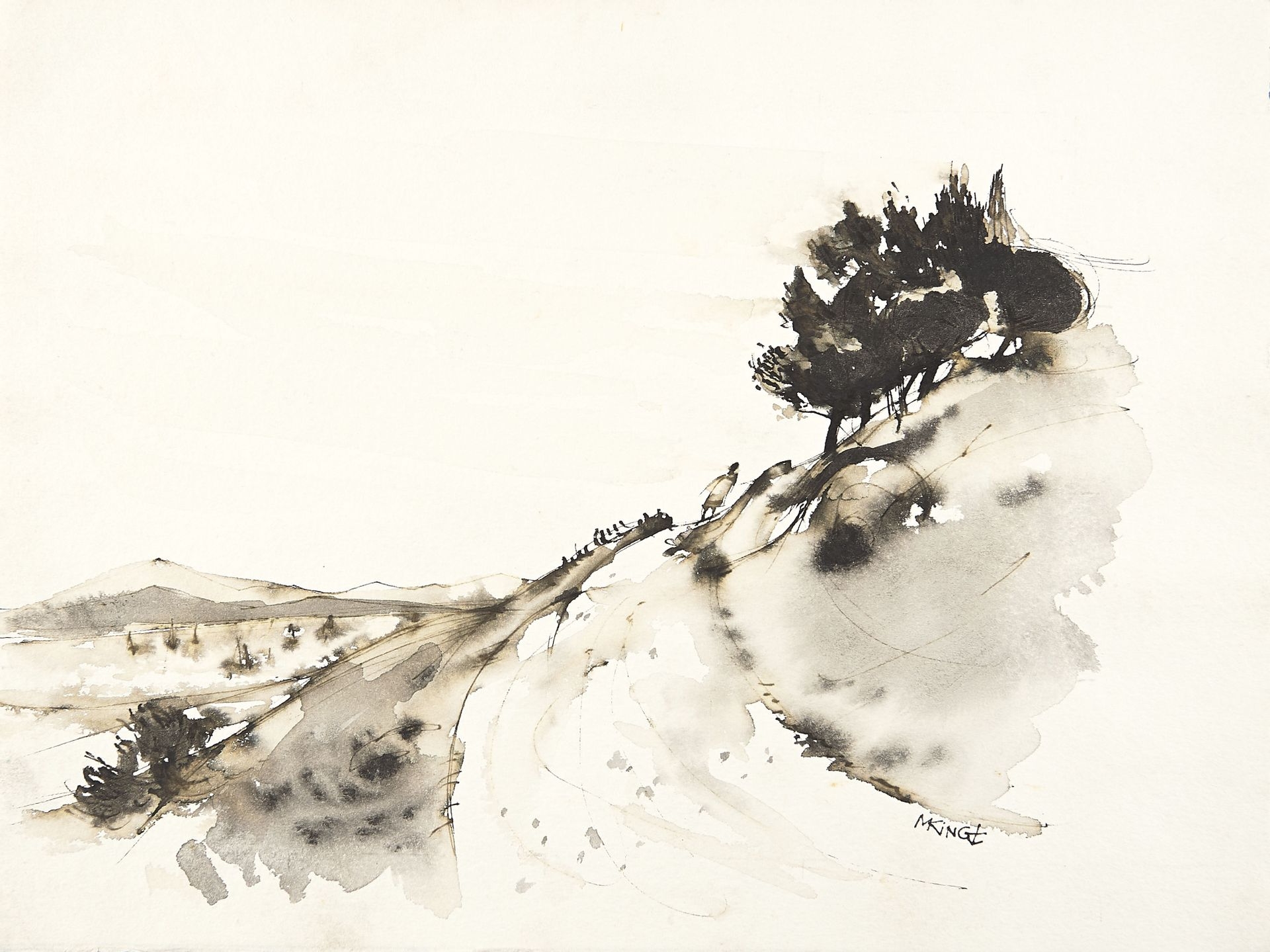 Michel King | Le chemin du bord de mer | MutualArt