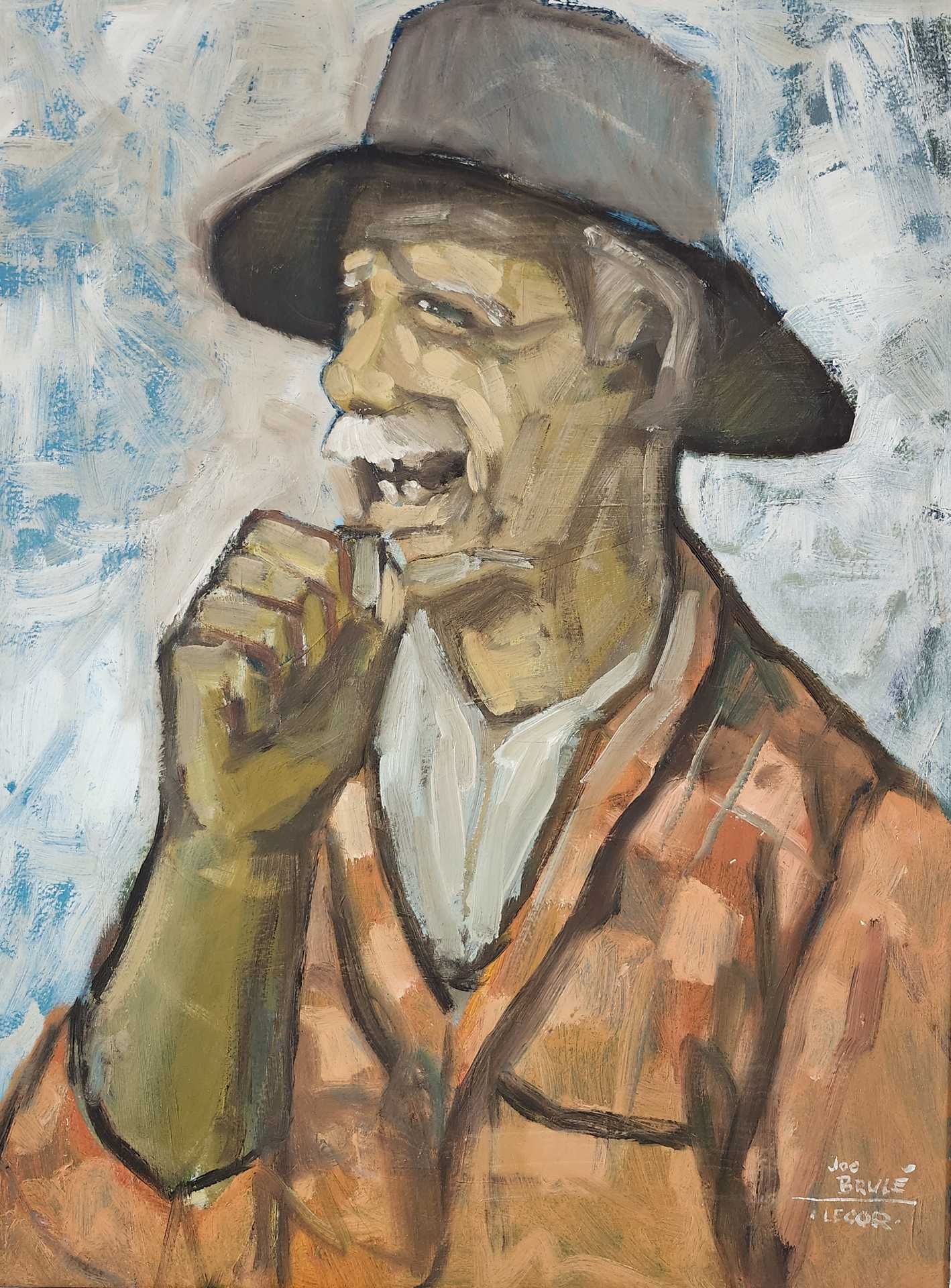Paul Lecor | Portrait d'un vieillard au chapeau | MutualArt