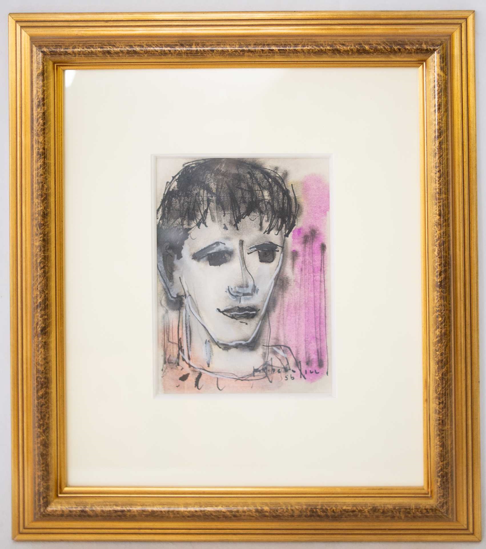 Paul-Vanier Beaulieu | Portrait de saltimbanque - 1956 (1956) | MutualArt