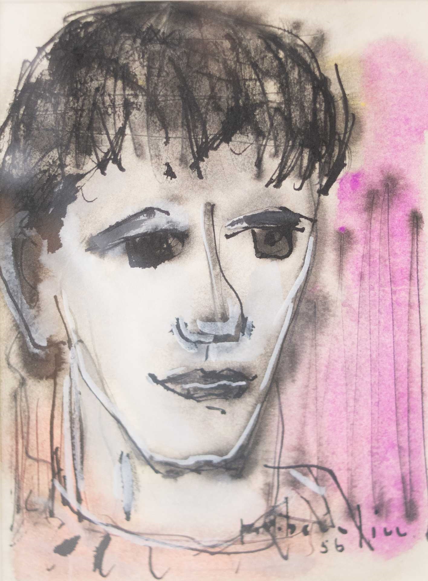 Paul-Vanier Beaulieu | Portrait de saltimbanque - 1956 (1956) | MutualArt