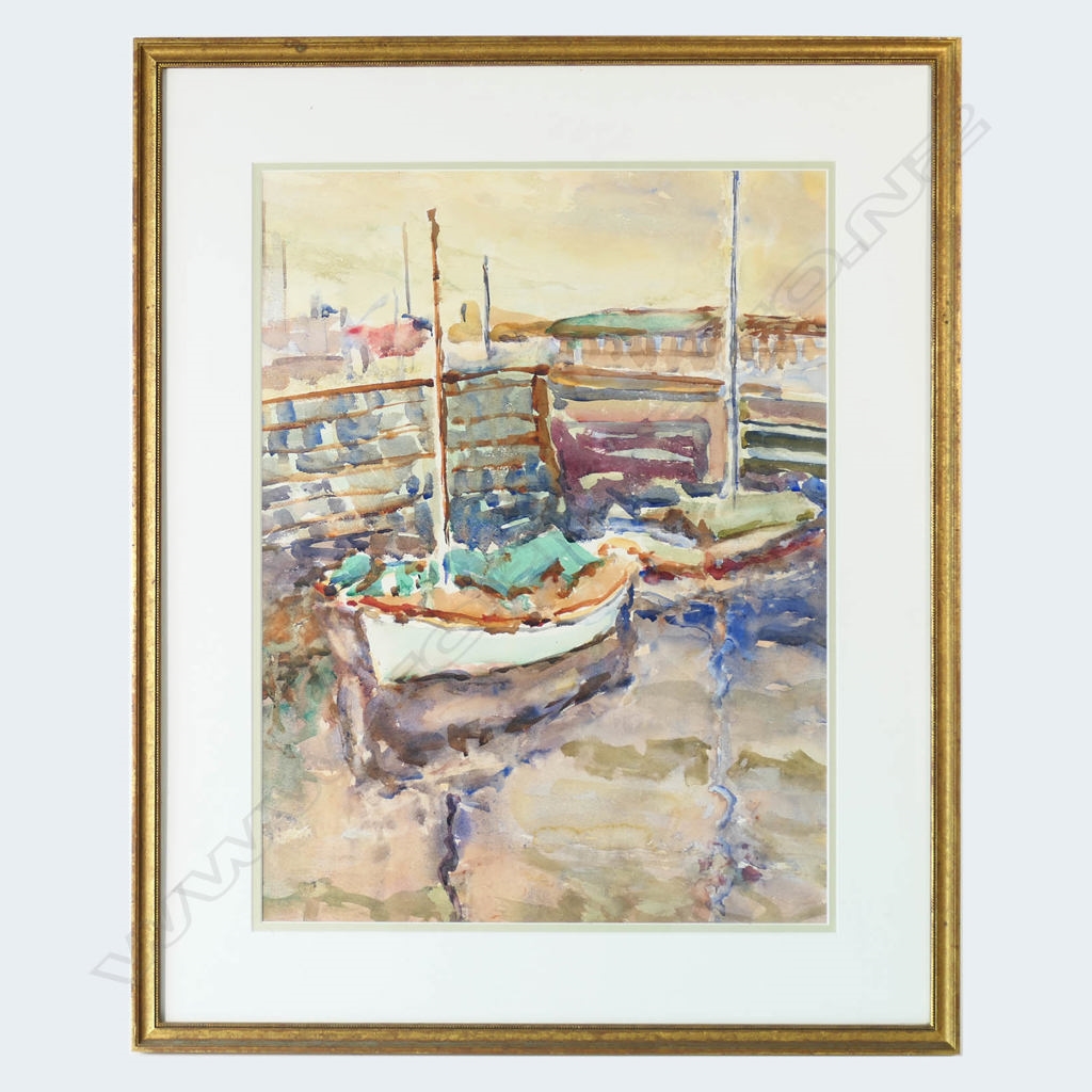 John Weeks | WATERCOLOUR SCHOOL OF JOHN WEEKS YACHTS 400 BY 520MM ...