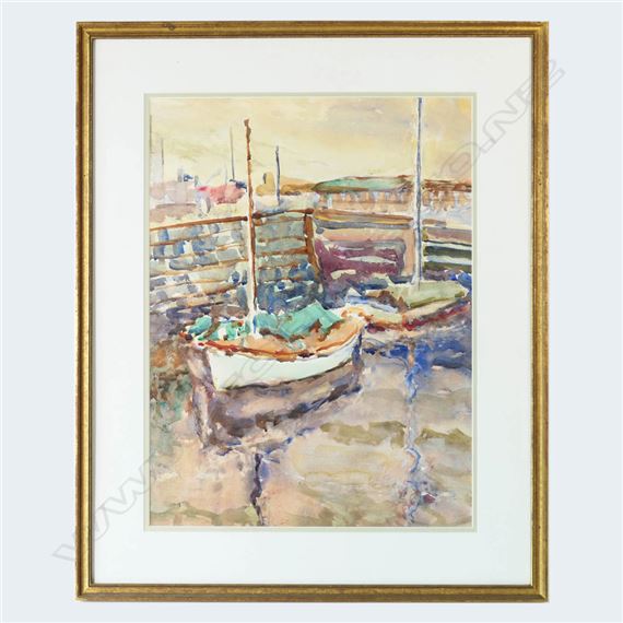 John Weeks | WATERCOLOUR SCHOOL OF JOHN WEEKS YACHTS 400 BY 520MM ...