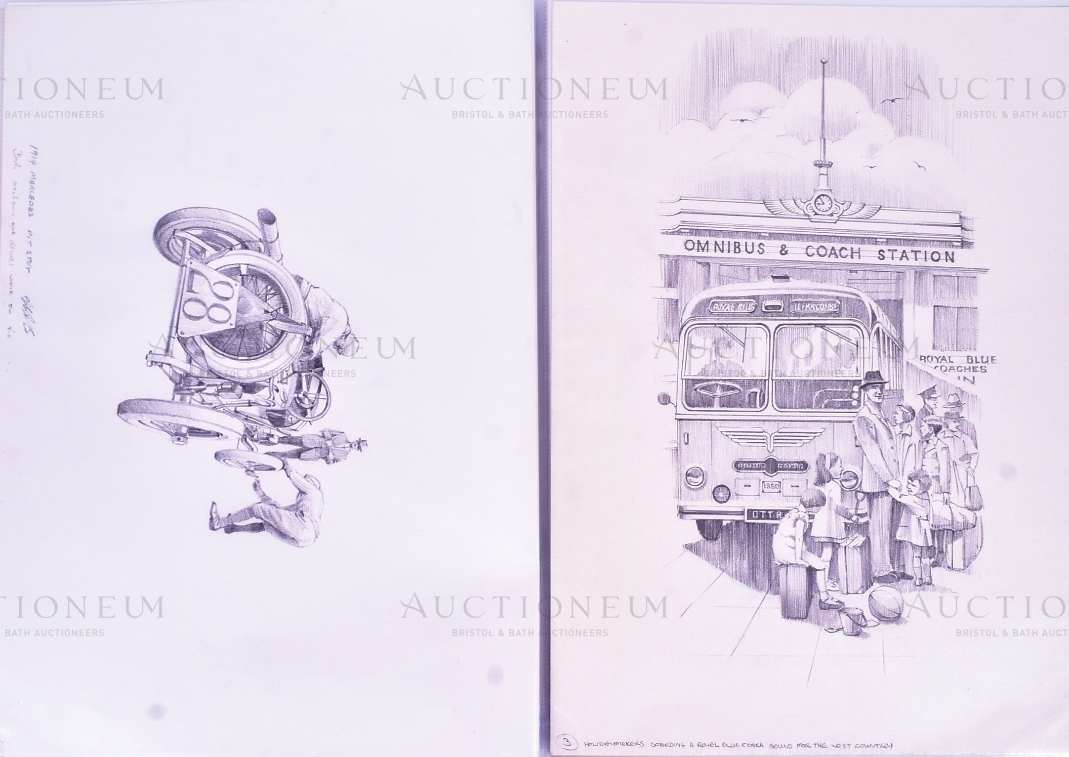 Eric Bottomley | ERIC BOTTOMLEY G.R.A - PENCIL SKETCHES (1964) | MutualArt