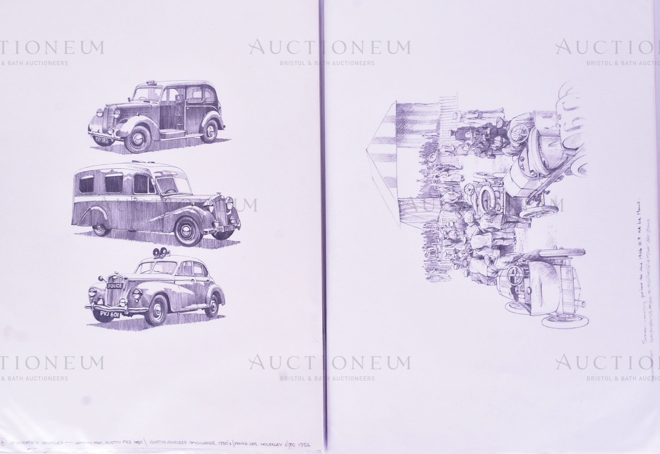 Eric Bottomley | ERIC BOTTOMLEY G.R.A - PENCIL SKETCHES (1964) | MutualArt