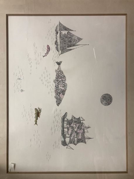 Jean Milo | Emil VAN GINDERTAE known as Juan MILO (1906-1993) Boats and ...